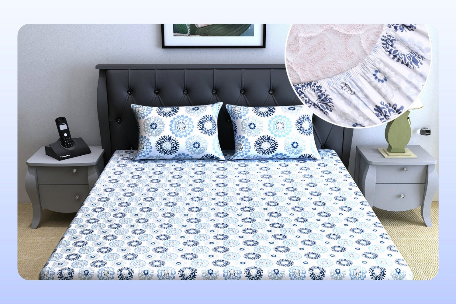 Buy Cotton Bed sheet Online | Designer Bed Sheet | Divine Casa